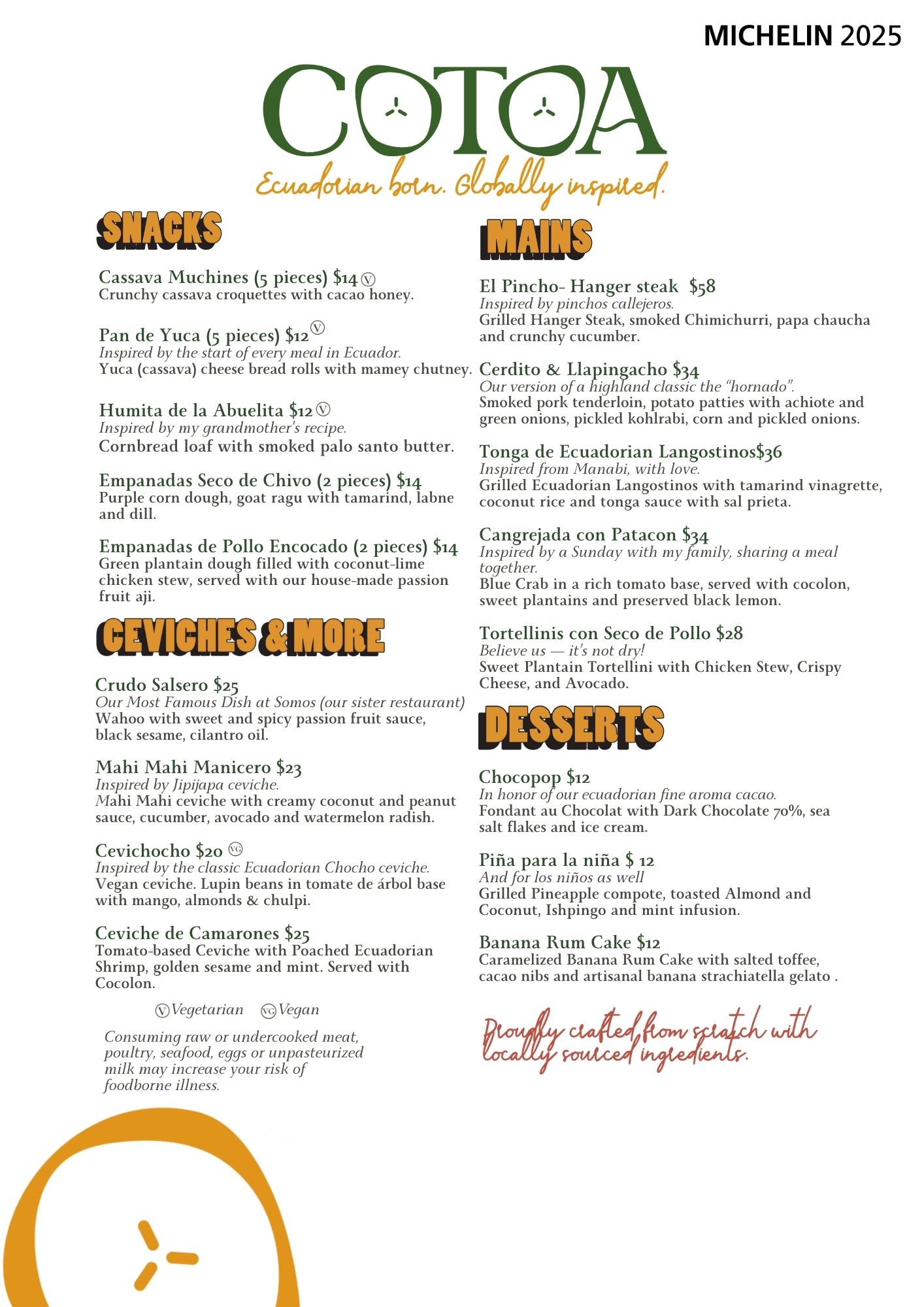 Menu – Cotoa