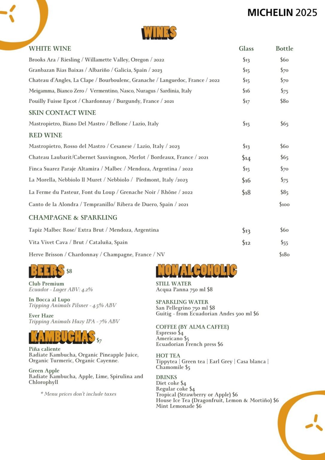 Menu – Cotoa